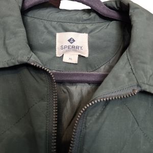Sperry | Jackets & Coats | Army Green Sperry Quilted Coat | Poshmark